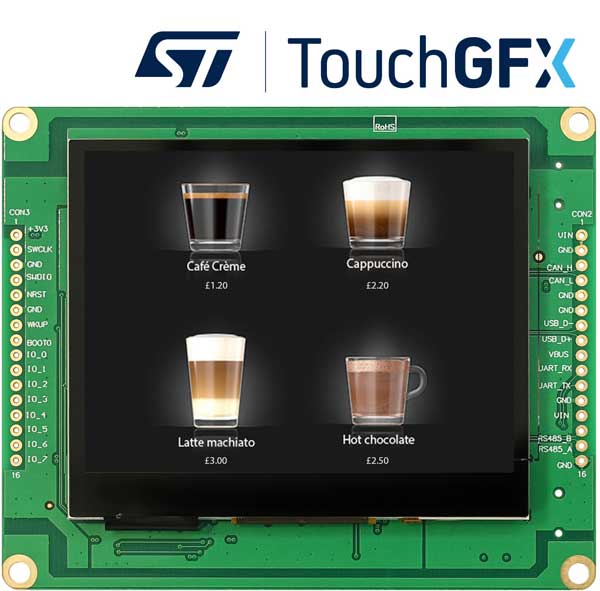 3.5" Smart TFT Display with CTP and CAN-BUS + GPIO | Anders Electronics