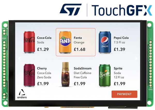 5.0" Smart TFT Display with CTP and RS485 (Modbus) | Anders Electronics